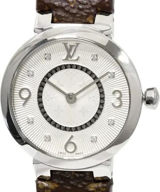 Louis Vuitton Pre-owned Tambour Slim Stainless Steel - Femme - Pre-owned - Gris - Taille: ONE Size