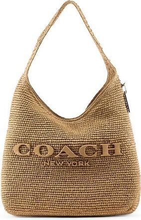 Coach Sac port&eacute; &eacute;paule en paille