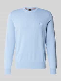 Boss Orange by Hugo Boss Regular Fit Strickpullover aus Baumwoll-Kaschmir-Mix