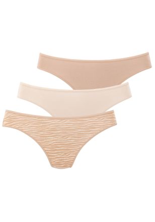 Lascana String LASCANA aus hochwertiger Modal-Qualit&auml;t, Damen, Gr. 32/34, beige (beige, sand), Obermaterial: 94% Modal (TENCEL), 6% Elasthan, unifarben, k&ouml;rpe