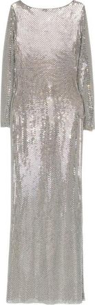 Self Portrait Long-sleeve Embellished Maxi Dress