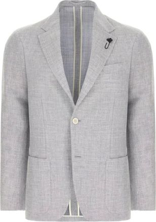 Lardini Homme, Vestes, Gris, Taille: XL Veste crois&eacute;e &agrave; revers