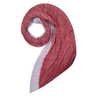 Armani Plissierter Polka-Dot-Schal - - Accessories - Damen - Rot - ONE SIZE