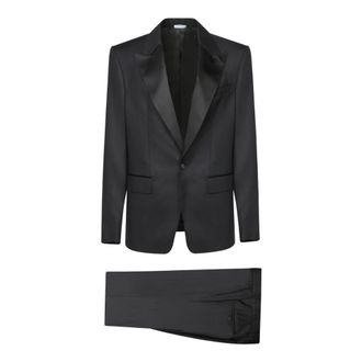 Dolce & Gabbana Schwarzer Zweiteiliger Anzug Eleganter Stil - - Suits - Herren - Schwarzk - S