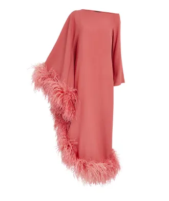 Taller Marmo Ubud Feather-Trim Dress Size XS