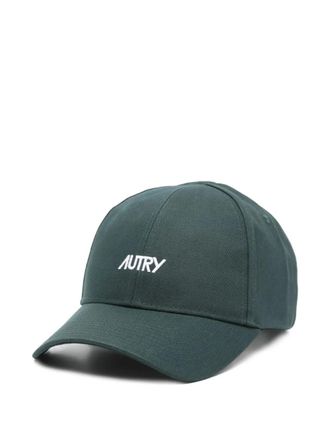 Autry Baseballkappe mit Logo-Stickerei - Gr&uuml;n