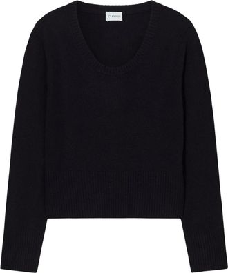 Closed Femme, Pulls, Noir, Taille: 38 FR Jersey Col Rond