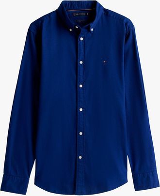 Tommy Hilfiger Chemise col am&eacute;ricain en coton m&eacute;lang&eacute;
