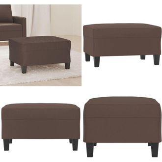 vidaXL Fu&szlig;hocker Braun 70x55x41 cm Kunstleder - Polsterhocker - Sitzhocker - Fu&szlig;hocker - Kunstleder M&ouml;bel - Braun - Home & Living