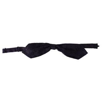 Dolce & Gabbana Blaue Geometrische Seiden Verstellbare Hals Papillon Krawatte - - Accessories - Herren - Blau - ONE SIZE