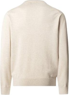 Hackett Pull col V en coton et soie