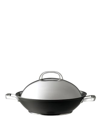 Circulon Infinite Wokpfanne Induktion 36 cm - Wokpfanne Mit Deckel und Griffen aus Edelstahl - Antihaftbeschichtet - Spülmaschinenfest - Hartanodisiertes Alumi