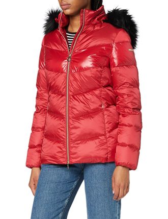 Geox Womens W JACY Parka, RIBBON RED, 32 (Herstellergr&ouml;&szlig;e:38)
