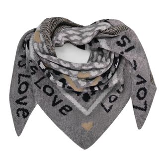 Glamexx24 Damen Winterschal Dreiecksform Schal: Wärme Halstuch Trend Sehr Weicher Liebe Muster, Mischfarbe