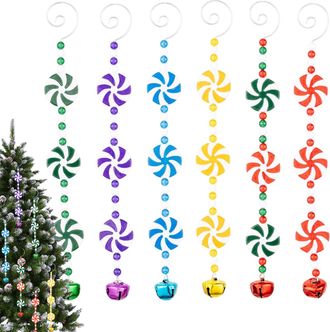 Generic Weihnachtsbaum Zuckerstange Verzierung - Realistisches Winterfest | Acryl Zuckerstab Anh&auml;nger Bestimmt F&uuml;r Weihnachtsb&auml;ume,Geeignet F&uuml;r Kaminsims Fens