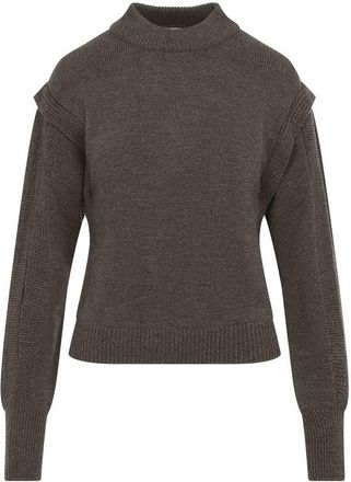 Alberta Ferretti Pull Col Rond - Vert