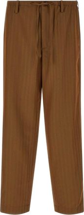 Dries Van Noten Pantalons D&eacute;contract&eacute;s - Marron