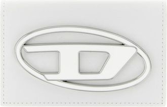 Diesel Femme, Accessoires, Blanc, Taille: ONE Size Holi-D Smooth Leather Card Holder