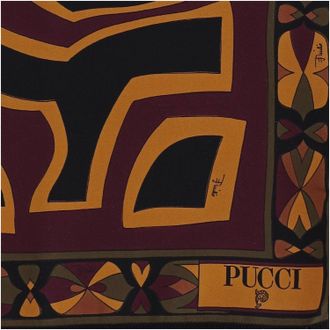 Emilio Pucci Kaleidoscopic Silk Scarf - Bordeaux
