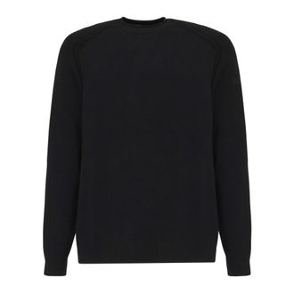Roberto Ricci Design Schwarzer Baumwoll Rundstrick Pullover - - Knitwear - Herren - Schwarzk - XL
