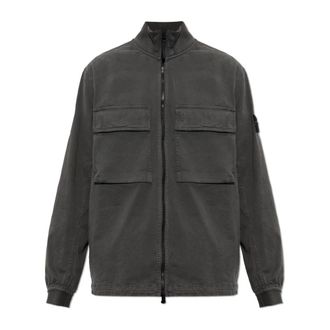 Stone Island Jacke mit Stehkragen - - Jackets - Herren - Grau - XL
