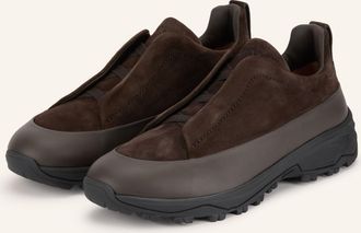 Ermenegildo Zegna Zegna Sneaker Triple Stitch Monte braun