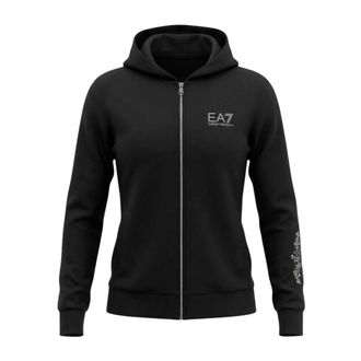 Emporio Armani Emporio Armani Ea7, Femme, Sweatshirts et sweats &agrave; capuche, Noir, Taille: 42 FR SweaT-shirt z zippeur