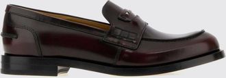 Fendi Mocassins Penny Ateneo en cuir de veau bross&eacute; &agrave; bout rond