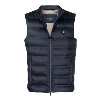 Hackett Gilet avec &eacute;cusson logo - Homme - Vestes - Bleu - Taille: XL