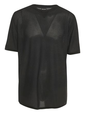 Giorgio Armani t-shirt en r&eacute;sille - Noir