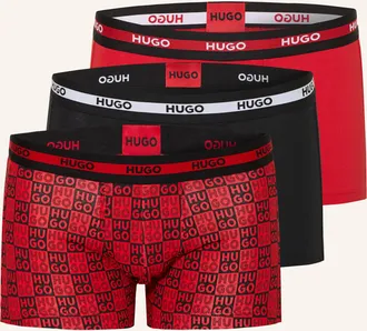 HUGO BOSS Hugo 3er-Pack Boxershorts rot