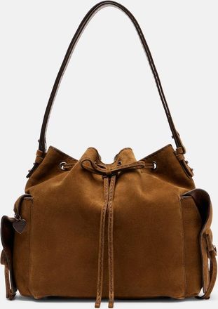 Acne Studios Bucket Bag aus Veloursleder