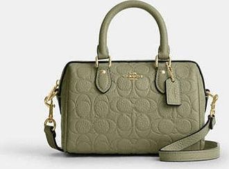 Coach Rowan Mini-Umh&auml;ngetasche Aus Signature-Leder