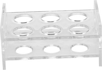 PartyKindom Trinkgläser Halter Transparenter Bar Getränke Display Ständer Runder Organizer für Spirituosen und Drinkware Waschbar und Tragbar