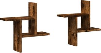 Generic Wandregale 2 St&uuml;ck, Holzwerkstoff-Aufbewahrung, Stilvolles Schwebendes Wandregal f&uuml;r Wohnzimmer, Schlafzimmer und Heimb&uuml;ro (38 x 12 x 38 cm)