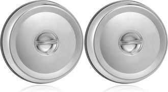 Yardwe Edelstahl Topfdeckel 20 Cm Rund Abdeckhaube Für Mikrowelle Und Grill Lebensmittelabdeckung Spülmaschinenfest Geruchsneutral