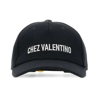Valentino Garavani unisex, Accessoires, Noir, Taille: 58 CM Casquette Chez