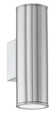 Eglo Applique murale ext&eacute;rieure LED Riga, &eacute;clairage dext&eacute;rieur en acier inox, spot en aspect argent&eacute;, IP44
