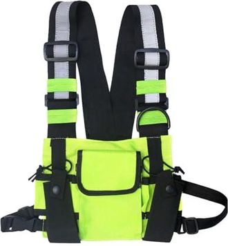 Generic Sac de poitrine pour homme | Sac &agrave; dos de course sur la poitrine, sac de poitrine de grande capacit&eacute; | Sac de rangement r&eacute;fl&eacute;chissant pour t&eacute;l&eacute;phone &agrave;