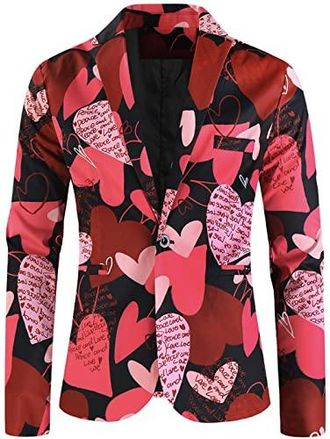 Generic Veste de costume pour homme - Blazer - Coupe ajustée - Moderne - Loisirs - Léger - Pour le travail, le printemps et lautomne - Pour dîner, mariage, fê