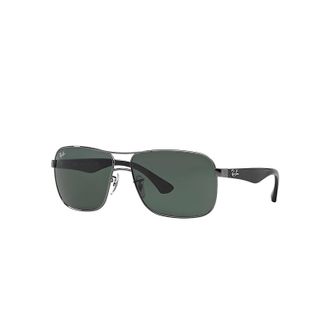Ray-Ban Rb3516 Sonnenbrillen Schwarz Fassung Gr&uuml;n Glas 59-15