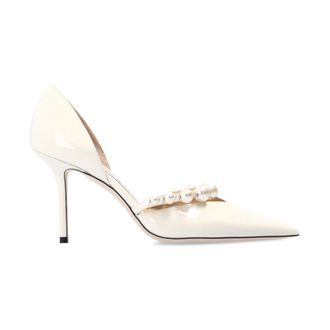 Jimmy Choo London Femme, Chaussures, Beige, Taille: 39 EU Escarpins en cuir verni Aurelie
