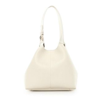 Coccinelle Femme, Sacs, Blanc, Taille: ONE Size Sac en cuir avec fermeture magn&eacute;tique