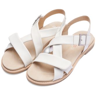 Ara Riemchensandale ARA ELBA, Damen, Gr. 37, wei&szlig;, Glattleder, unifarben, Basic, Schuhe Riemchensandale, Blockabsatz, Sandale, Basicschuh mit Klettverschl
