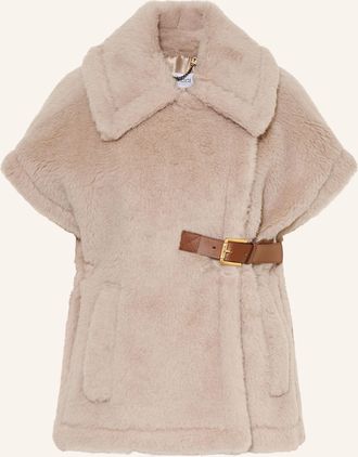Max Mara Kunstfell-Weste New Abavo Mit Alpaka beige