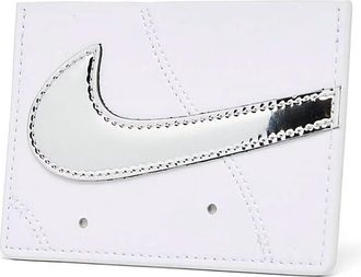 Nike Icon Air Force 1 Card Wallet Brieftasche Kreditkarten F&uuml;hrerschein Karten Metallic Silver