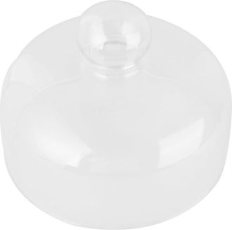 BESPORTBLE Transparente Glas Kuchenhaube 30cm Durchmesser Lebensmittelechte Dessert Abdeckung mit Staubschutz Stabile Food Cover Kuppel f&uuml;r Heimk&uuml;che und Buffet