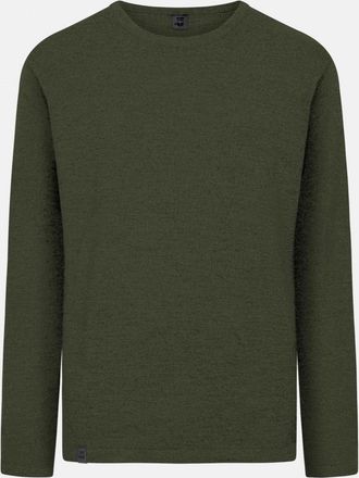 Hanseheld Herren Strickpullover Merino Oliv Gr&uuml;n