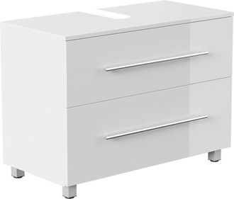 Magnolia Home Universal Unterbau auf Standf&uuml;&szlig;en 85 cm SoftClose weiss hochglanz