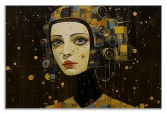 Wallario Frühstücksbrettchen aus Glas, Glasunterlage, Glasbrettchen Blick in die Zukunft, Größe 20 x 30 cm, Sicherheitsglas